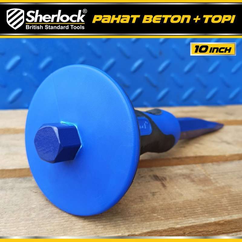Jual Pahat Batu Beton Topi Cold Chisel Sherlock Betel Baja 10 Inch Di ...