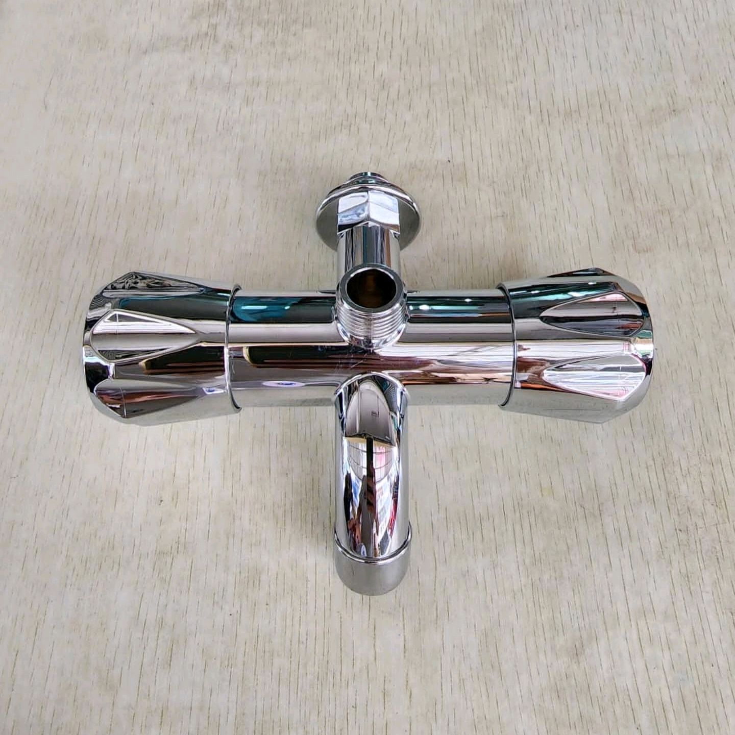 Jual Kran Cabang Double Plastik PVC SOLIGEN - Soligen S26 Hitam di ...