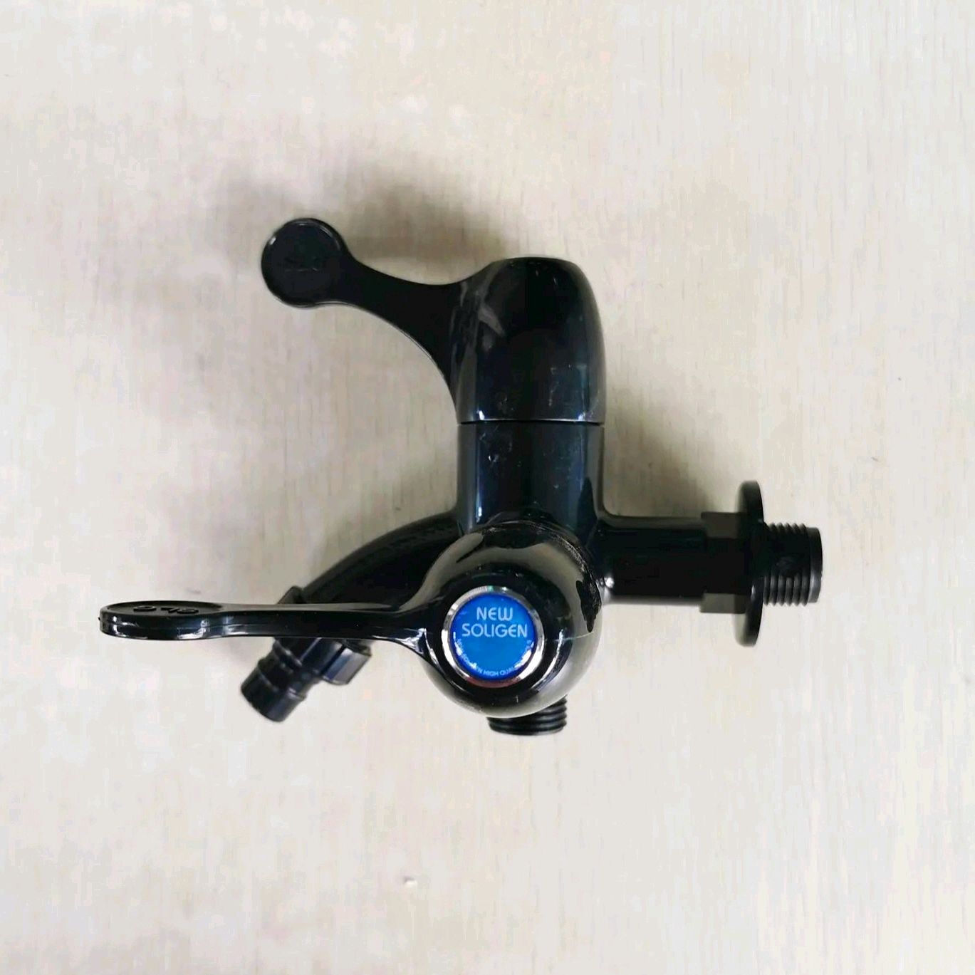 Jual Kran Cabang Double Plastik PVC SOLIGEN - Soligen S9 Putih di ...