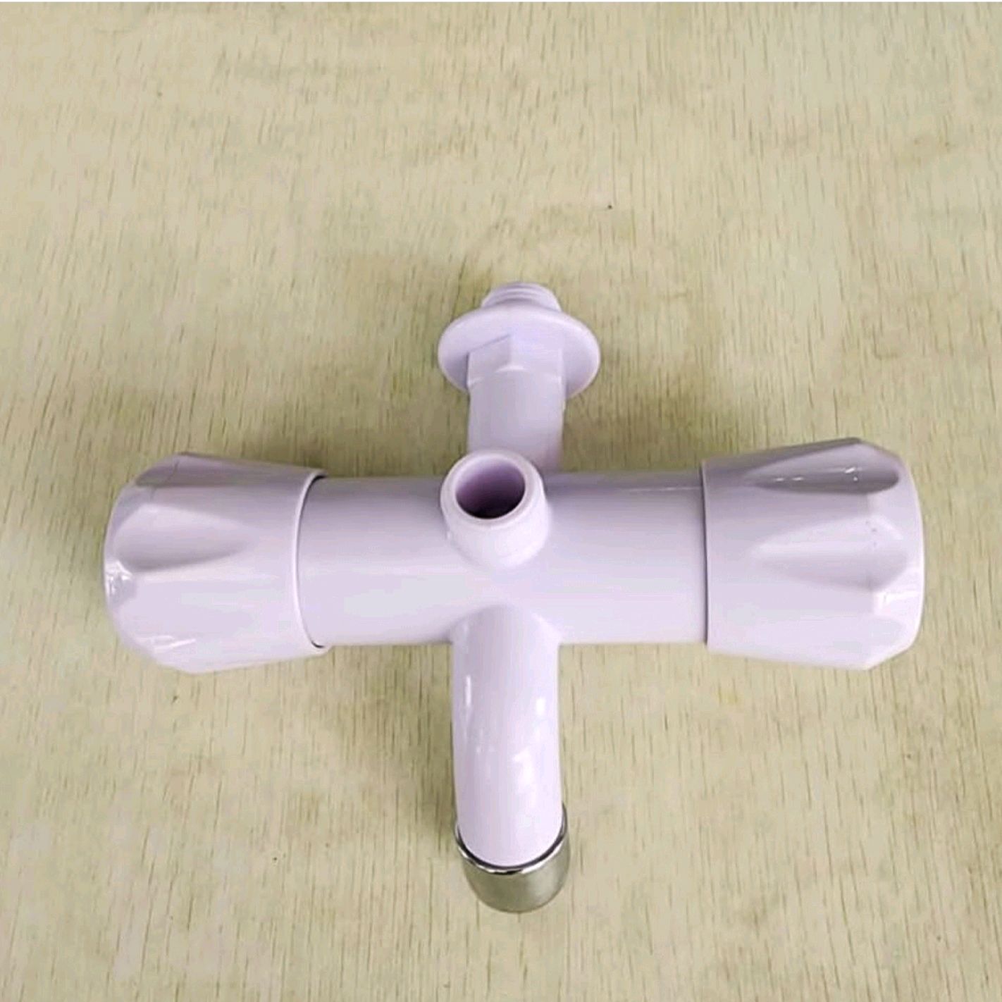 Jual Kran Cabang Double Plastik PVC SOLIGEN - Soligen S9 Putih di ...