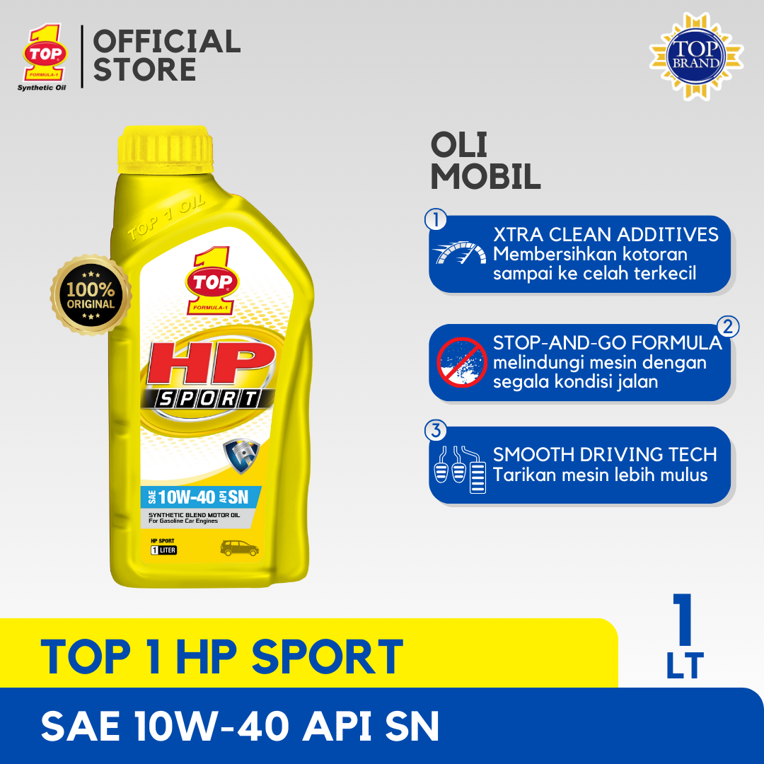 Promo TOP 1 HP SPORT SAE 10W-40 | 1 L - Oli Mobil Diskon 32% di Seller ...