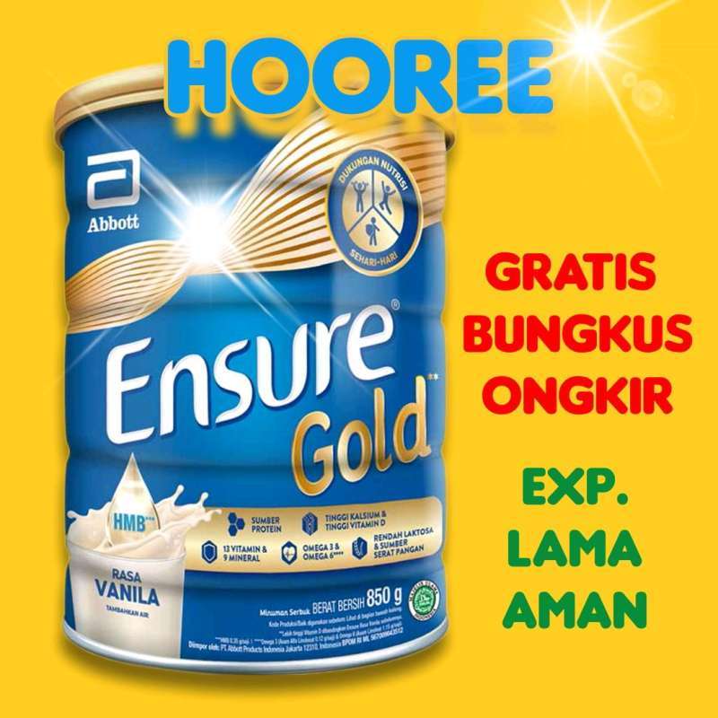 Jual Kemasan Baru - Ensure Gold Hmb Formula Vanila [850 Gr] Di Seller Hooree - Tanjung Duren ...