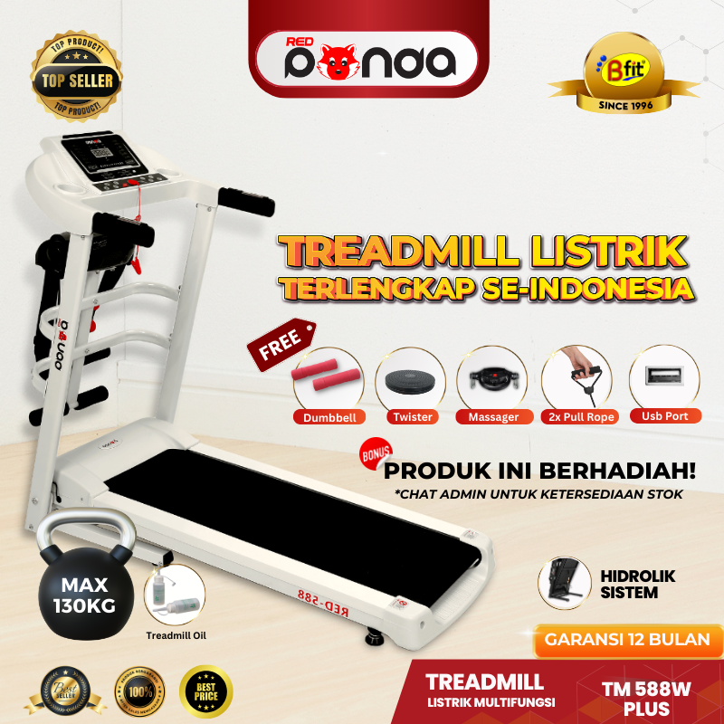 Jual Redpanda Motorized Treadmill Listrik 588 Putih Plus di Seller Red ...