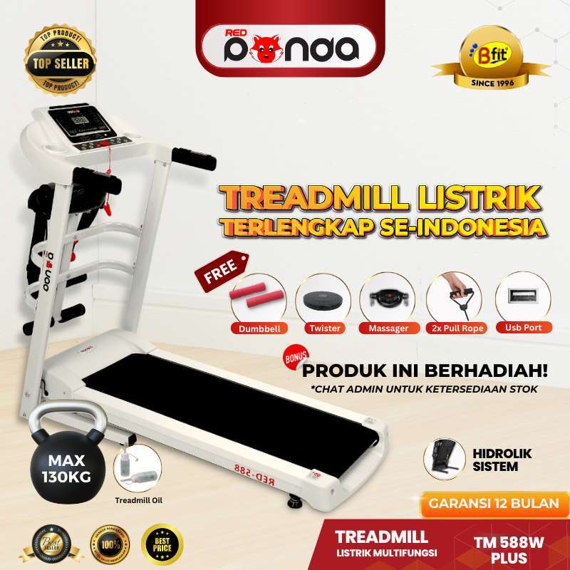 Jual Redpanda Motorized Treadmill Listrik 588 Putih Plus Di Seller Red ...