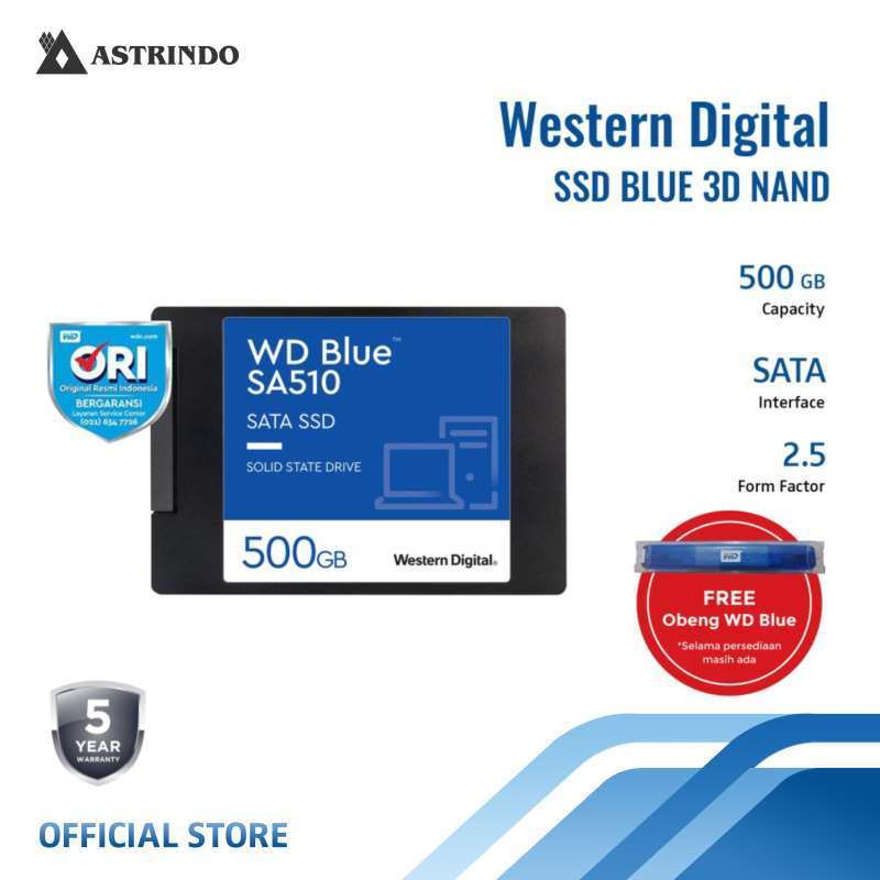 Jual Ssd Sata Wd 500 Original Murah - Harga Diskon Mei 2024 | Blibli