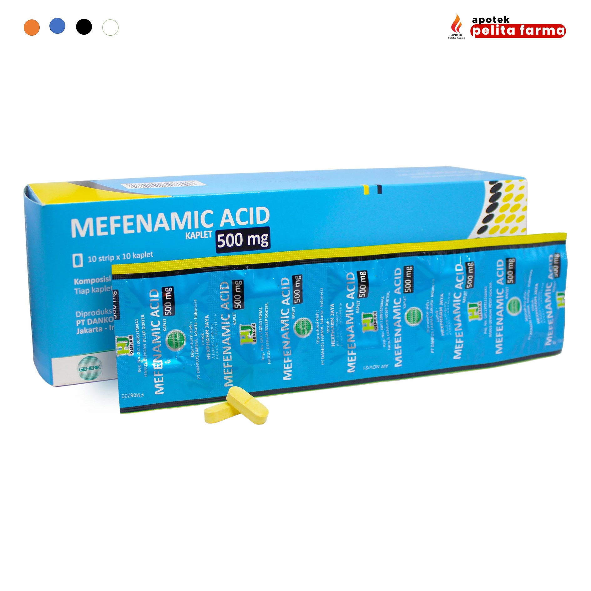 Jual NO BRAND - MEFENAMIC ACID HEXPHARM 500 MG STRIP 10 KAPLET di ...