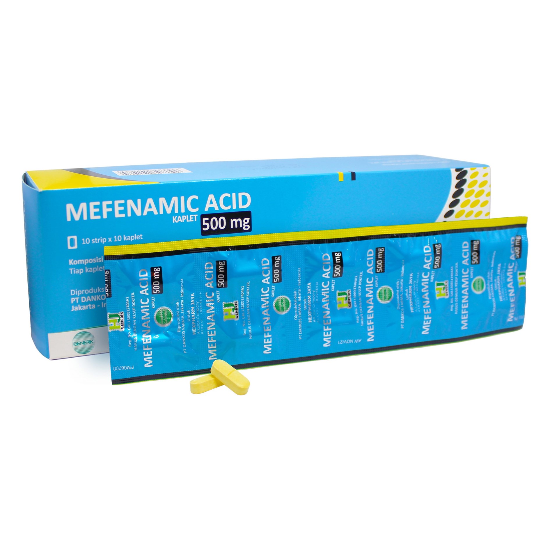 Jual NO BRAND - MEFENAMIC ACID HEXPHARM 500 MG STRIP 10 KAPLET di ...