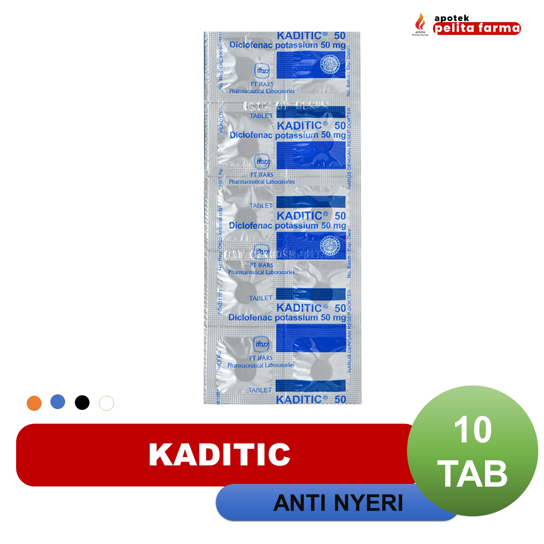Jual KADITIC 50 MG STRIP 10 TABLET di Seller Apotek Pelita Farma ...