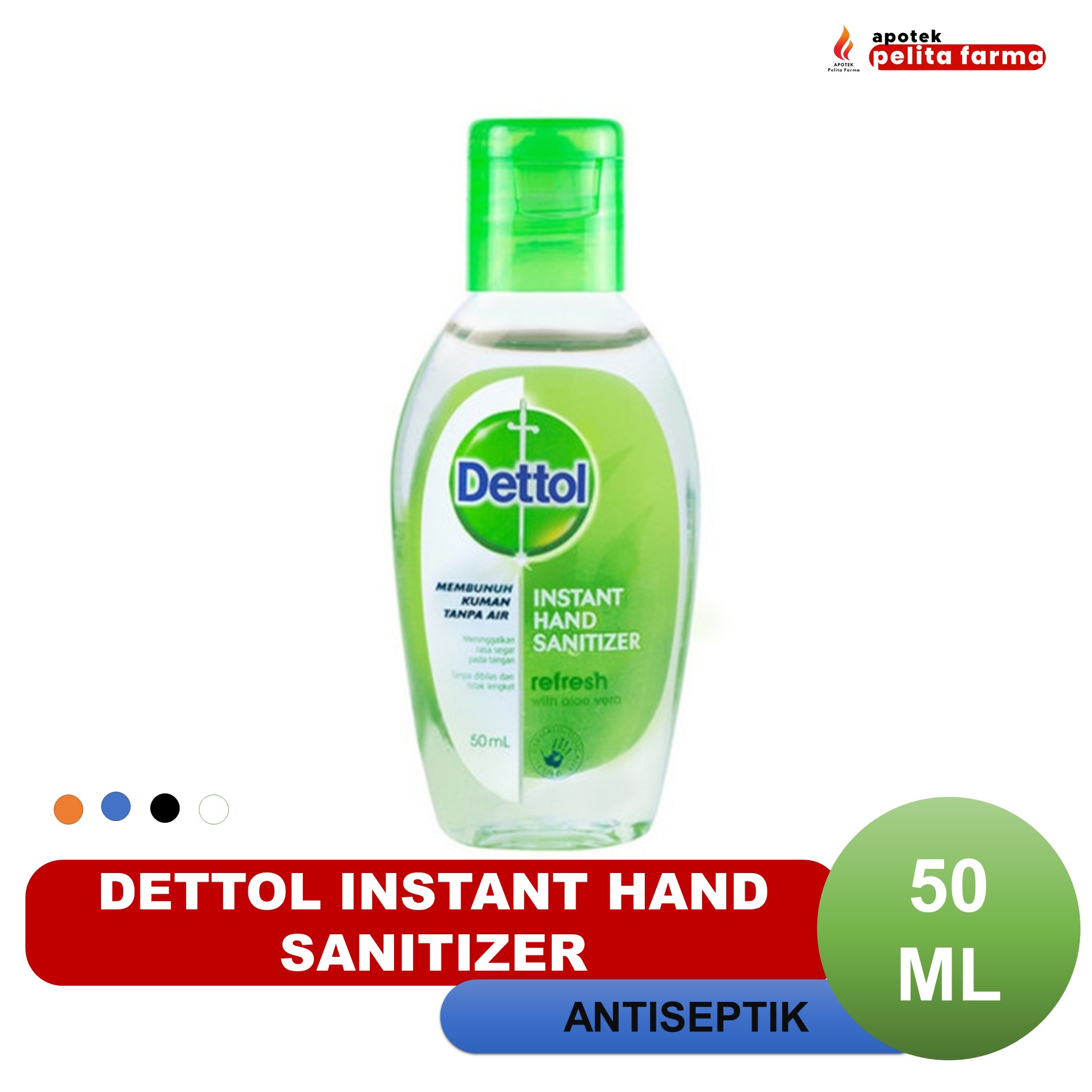 Promo No Brand-dettol Instant Hand Sanitizer Original 50 Ml Botol ...