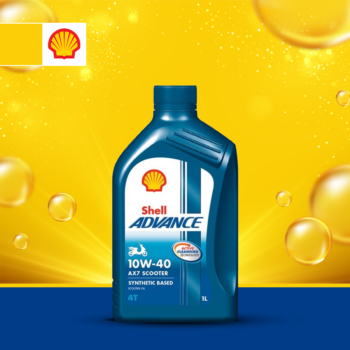 Jual Shell Advance AX7 Scooter 10W-40 Oli Motor [1L] di Seller Shell ...