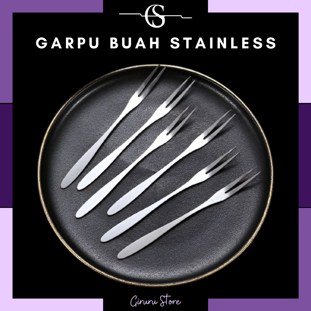 Jual Garpu Buah Stainless / Garpu Kecil Mini Buah Kue Stainless ...