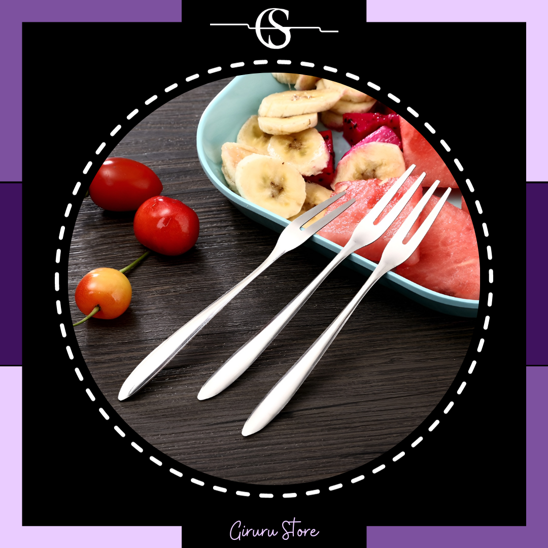 Jual Garpu Buah Stainless / Garpu Kecil Mini Buah Kue Stainless ...