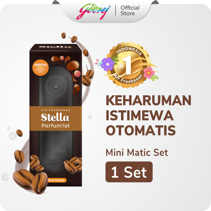 Promo Stella Mini Matic Parfum'ist Set Free Refill Caffe Latte 40ml ...