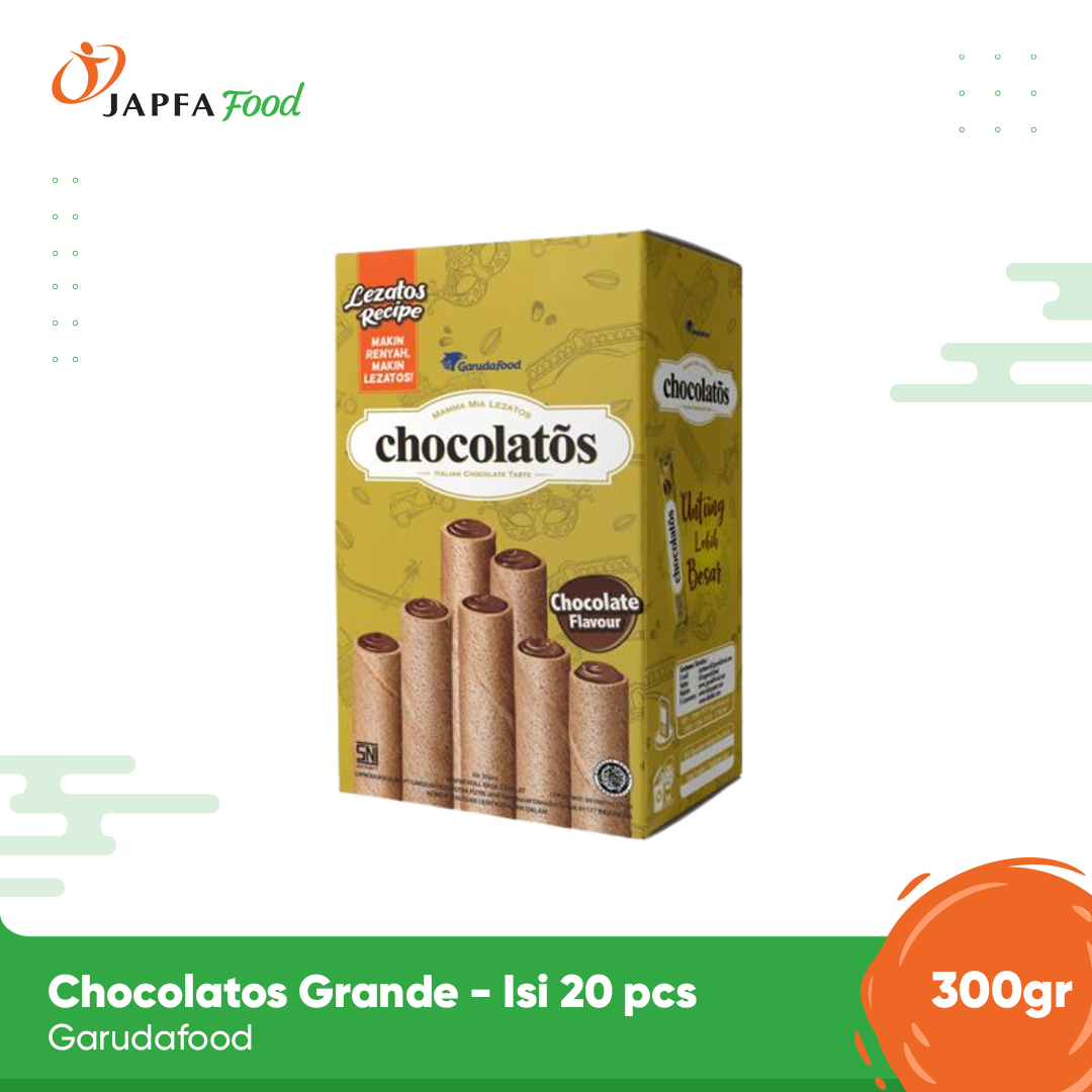 Promo Gery Chocolatos Grande/ Wafer Roll Coklat - 1 Box (isi 20pcs ...