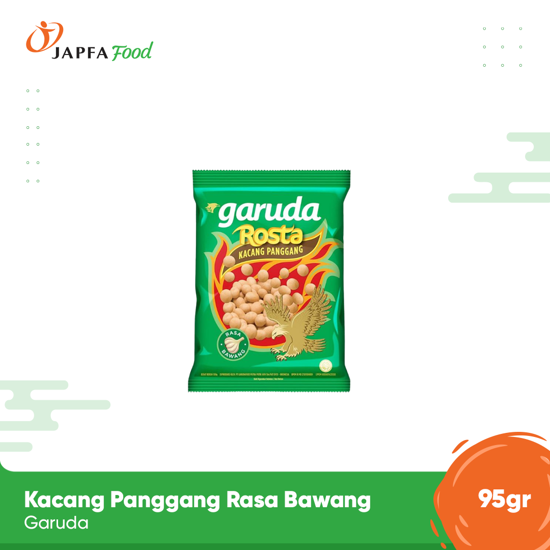 Promo Garuda Rosta Kacang Panggang Rasa Bawang 95gr Diskon 25% Di ...