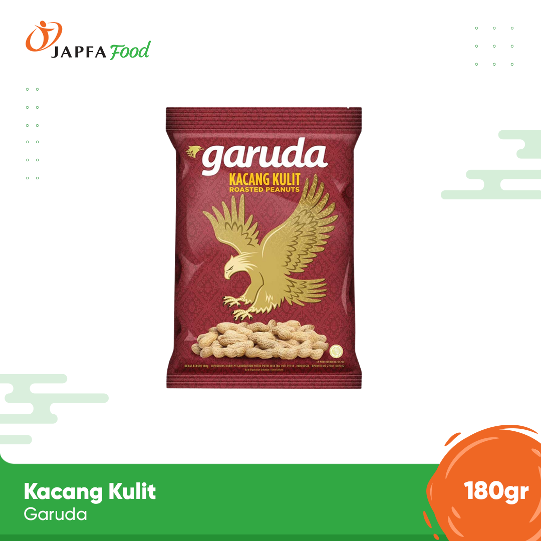 Promo Garuda Kacang Kulit Garing 180gr Diskon 24% Di Seller Japfa Food ...