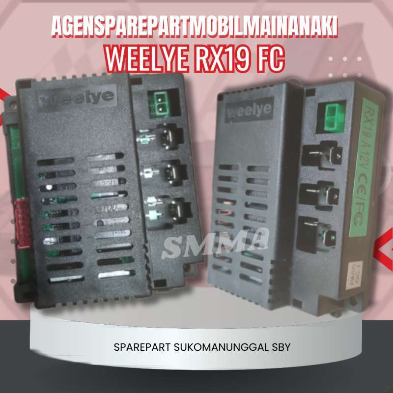 Jual ⚡Ready⚡Receiver+Remote Control RX19 FC (modul PCB) mobil aki,pliko,PMB,Wim cycle - Remot ...