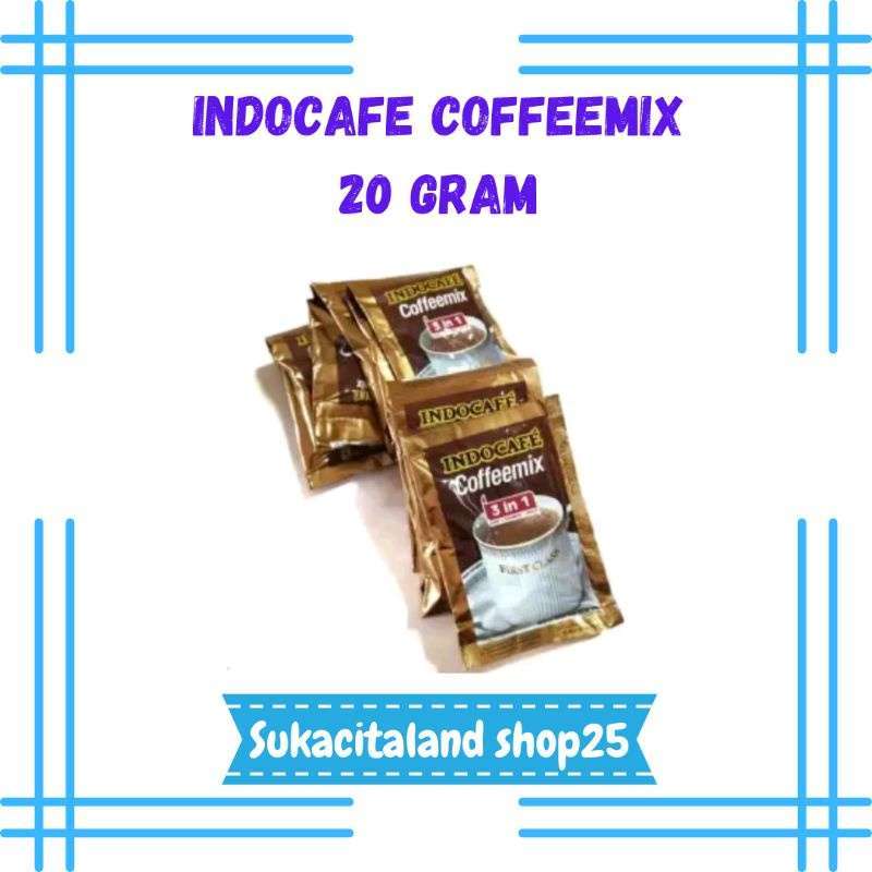 Jual kopi sachet indocafe coffeemix 1 sachet 20 gram | kopi instan ...