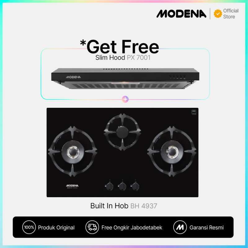 Promo MODENA Built-in Gas Hob - BH 4937 Diskon 15% di Seller MODENA ...