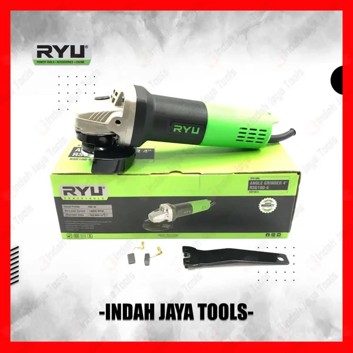 Jual Ryu Rsg 100-6 Mesin Gerinda Tangan 4 Inch - Gurinda Angle Disc ...