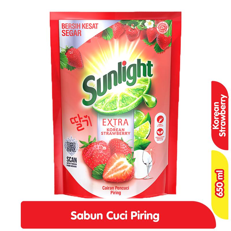 Jual Sunlight Sabun Cuci Piring Extra Korean Strawberry 650 Ml Di ...