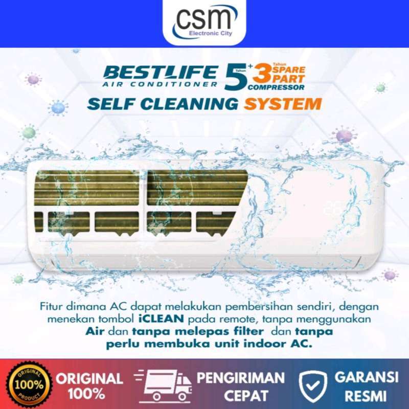 Promo Ac Bestlife 1 Pk Bac-09cx [1 Pk] [indoor+outdoor Unit Only ...