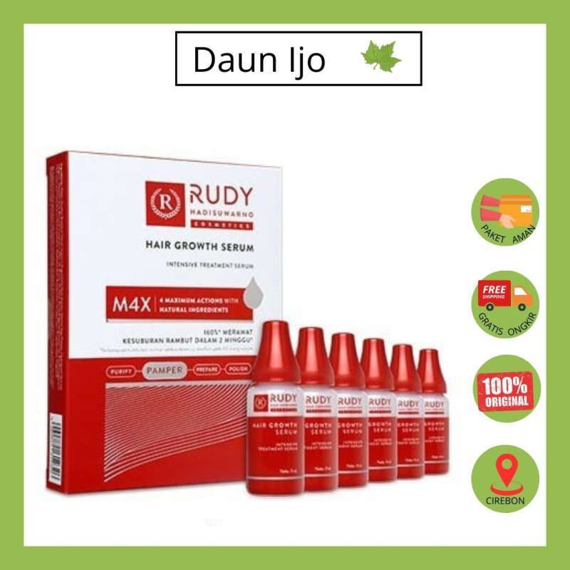 Promo Rudy Hadisuwarno Hair Growth Serum 1box 6x9ml Diskon 4% Di Seller ...
