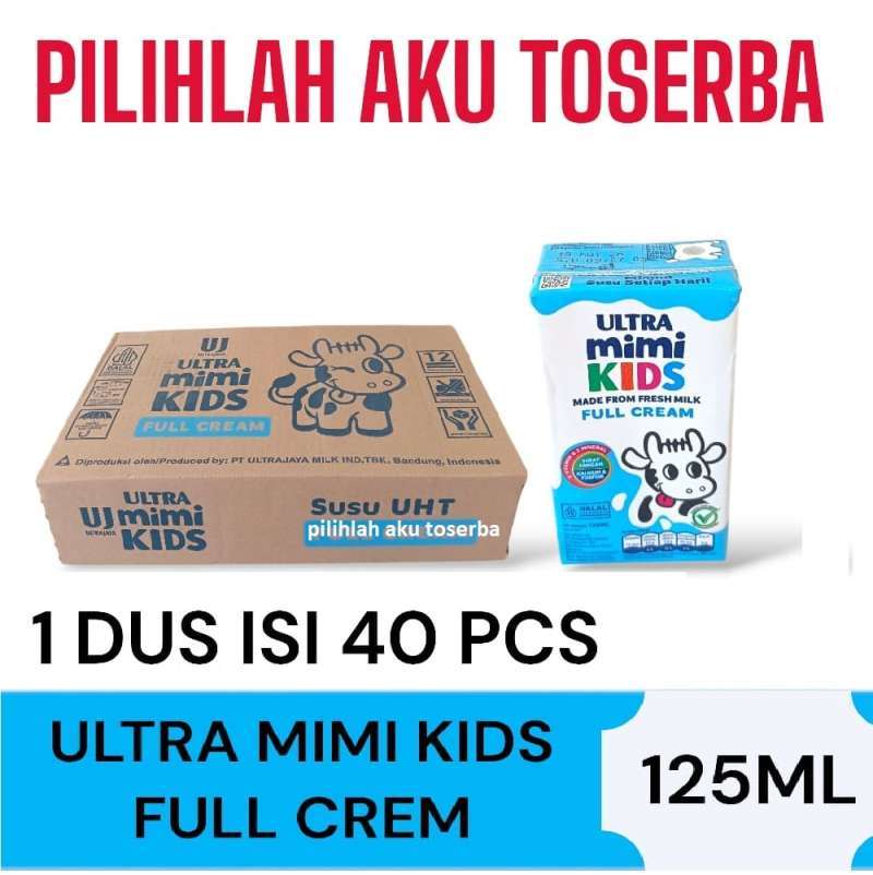 Promo Susu Ultra Mimi Kids (full Cream) - 125 Ml (1 Dus Isi 40) Diskon ...