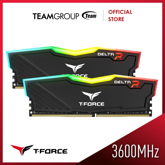 Promo Teamgroup Memory T-force Ddr4 Delta Rgb 2x8gb 3600mhz - Black ...