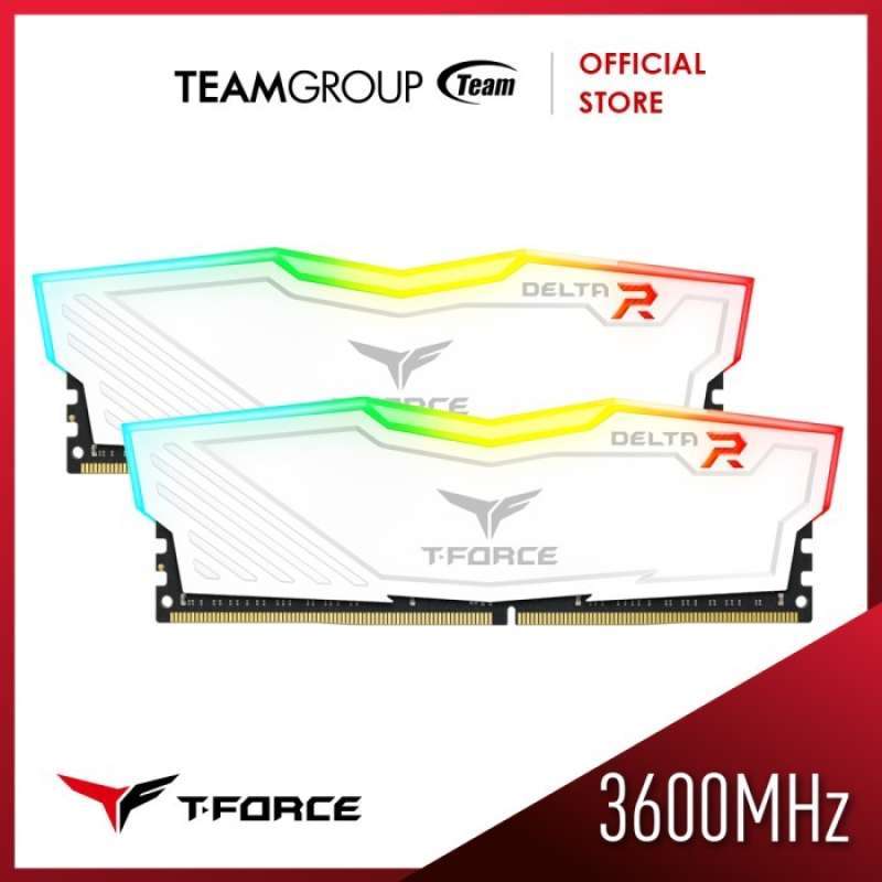 Promo Teamgroup Memory T-force Ddr4 Delta Rgb 2x8gb 3600mhz - White ...