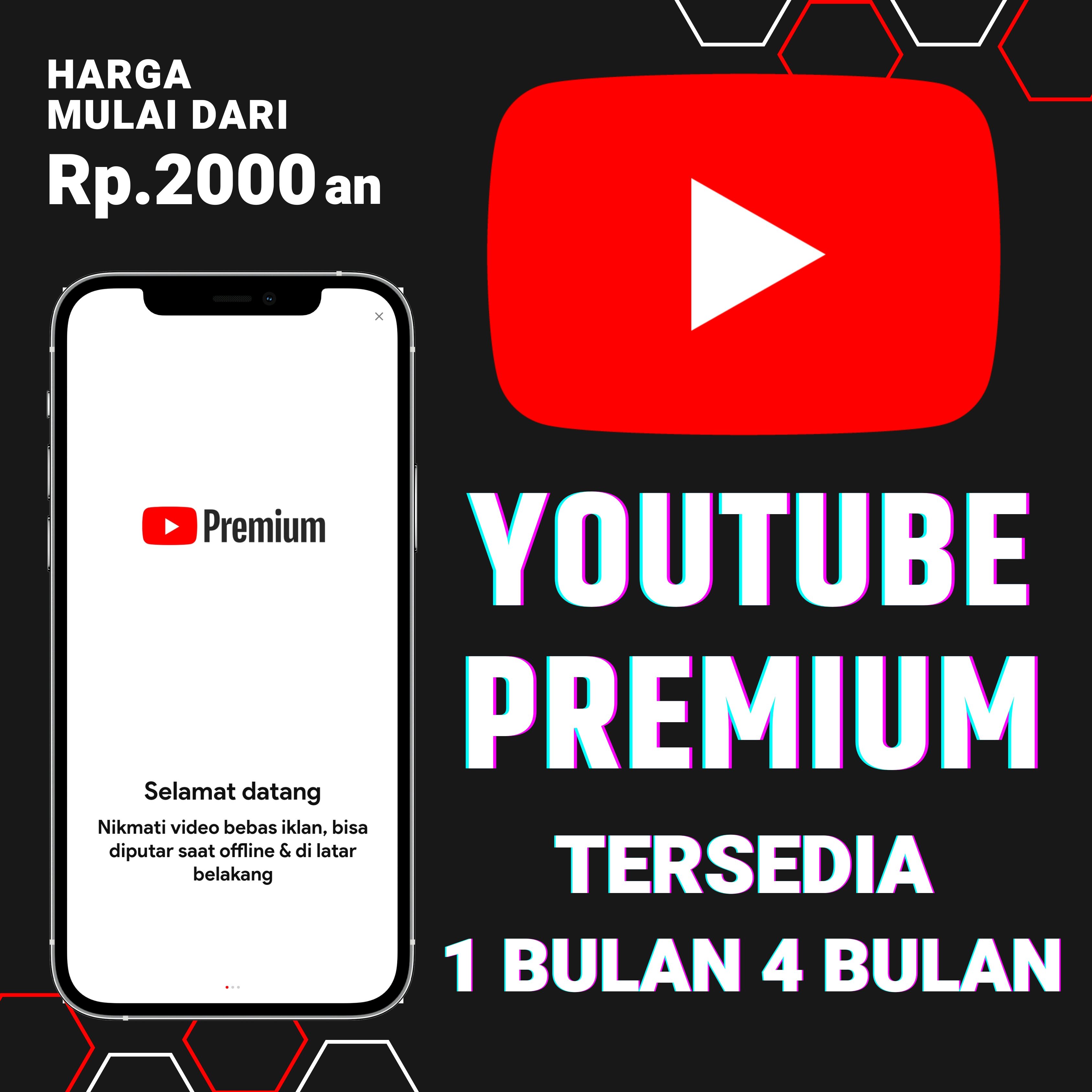 Jual Youtube Premium 1 Bulan & 4 Bulan Di Seller Premium Id - Kebon ...