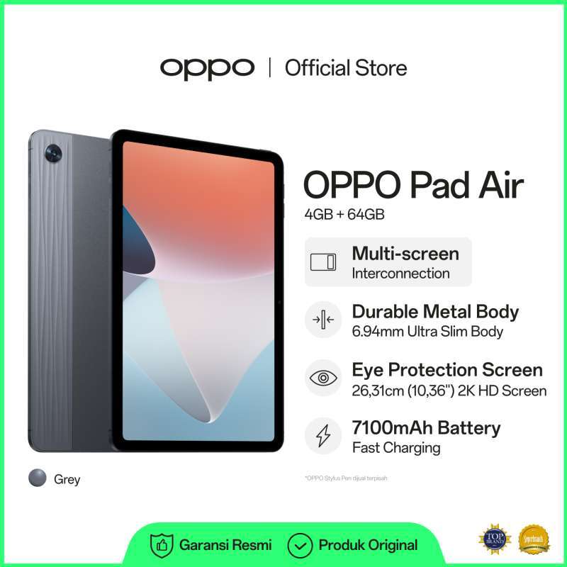 Promo Oppo Pad Air (garansi Resmi) Diskon 23% Di Seller Oppo Indonesia Official Store ...