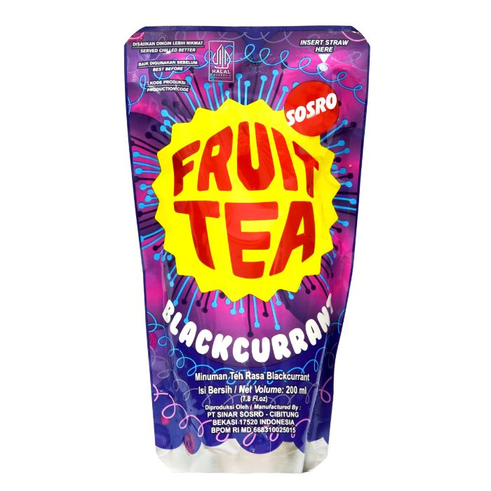 Promo Fruit Tea Sosro Blackcurrant Pouch [200 Ml] Diskon 4% Di Seller Fresh By Bliblimart ...