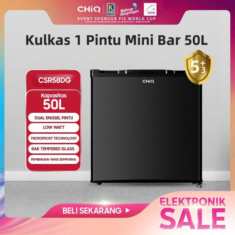 Promo Chiq Kulkas Mini Bar Refrigerator Mini Kapasitas 50 Liter ...