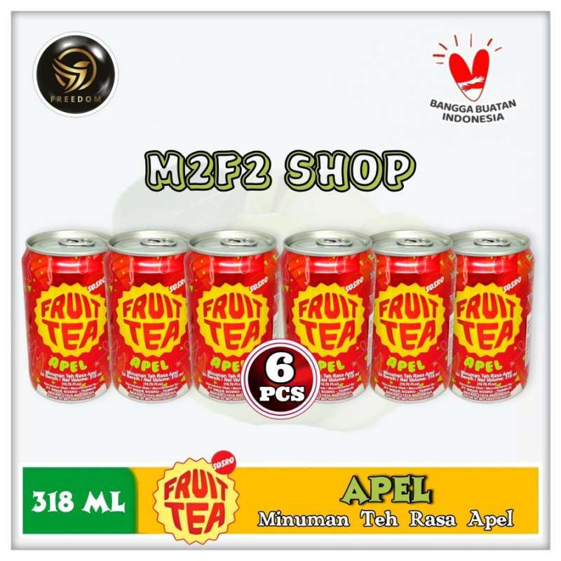 Promo Fruit Tea Sosro Apple Can | Teh Rasa Apel Kaleng - 318 Ml ...