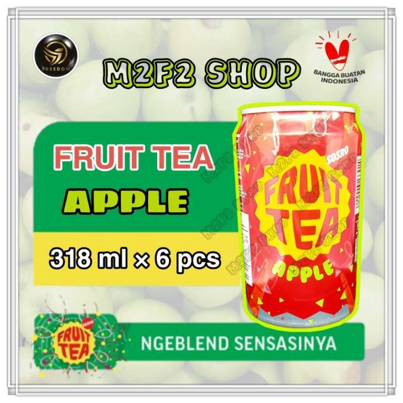 Promo Fruit Tea Sosro Apple Can | Teh Rasa Apel Kaleng - 318 Ml (kemasan 6 Pcs) Diskon 16% Di ...