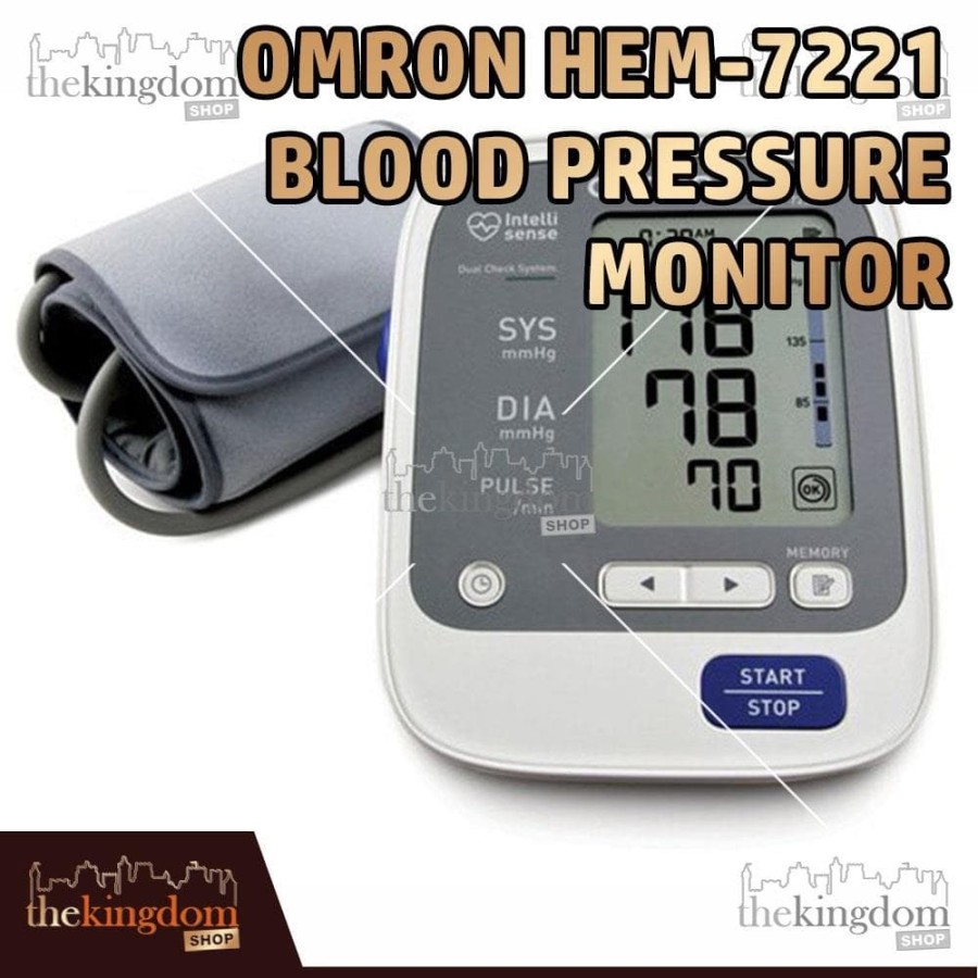 Jual Omron Hem-7221 Automatic Blood Pressure Monitor Alat Ukur Tekanan ...