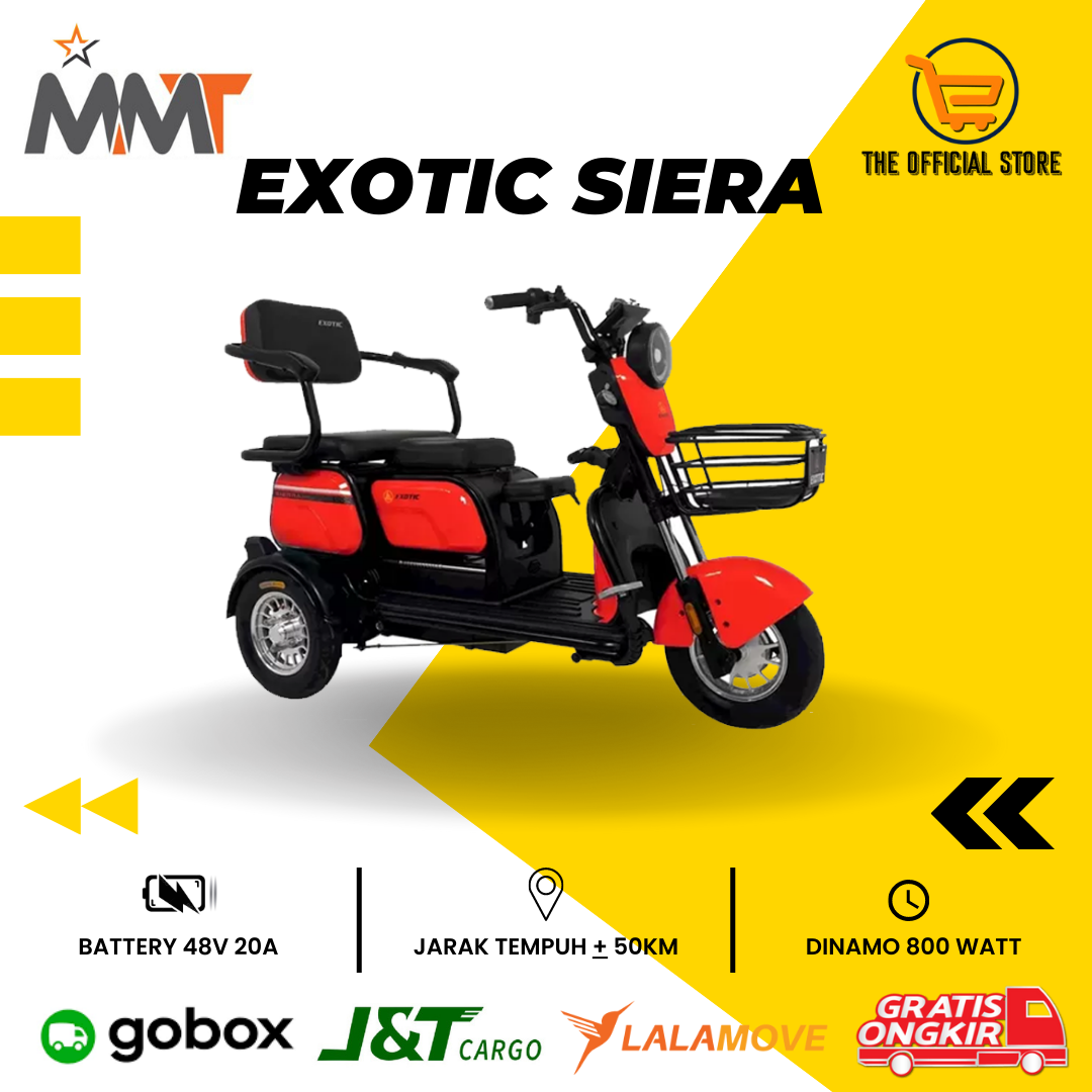 Jual Sepeda Listrik Roda Tiga Sierra Original Terbaru - Harga Promo ...