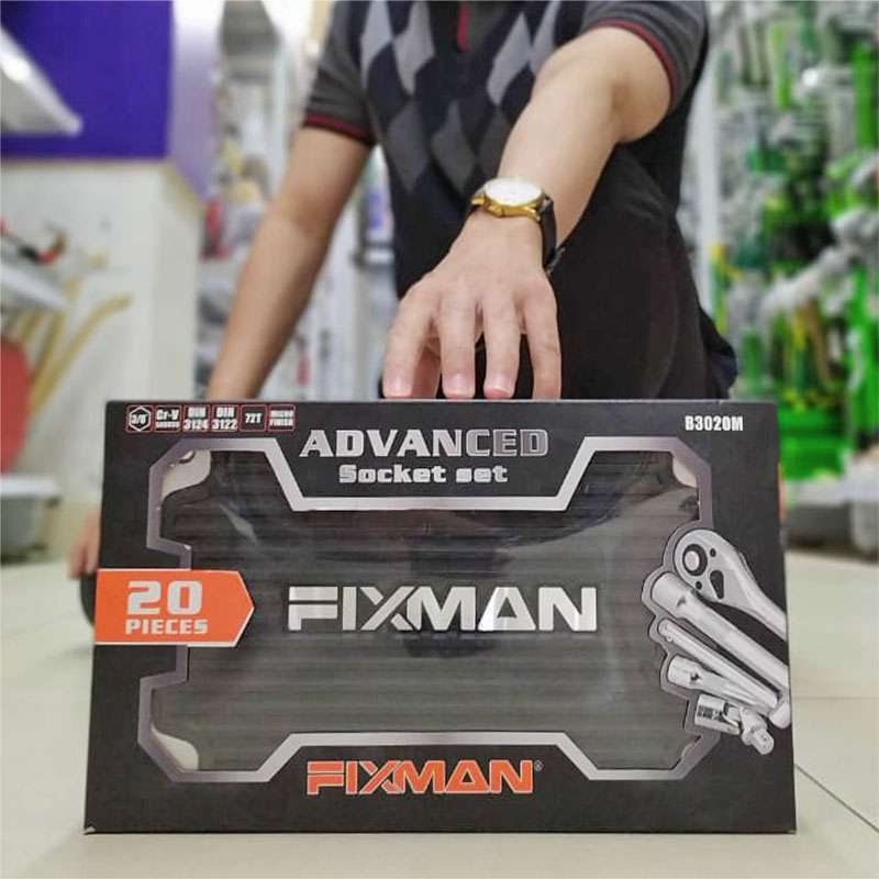Jual Fixman 1 Set Alat Perkakas Socket Omc-b3020m 3/8 Inch (20 Pcs) Di Seller Mitra10 Official ...
