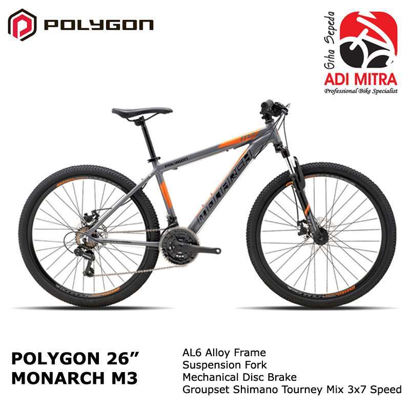 Jual Polygon Monarch M3 Sepeda MTB [26 Inch] - Grey di Seller ADIMITRA ...