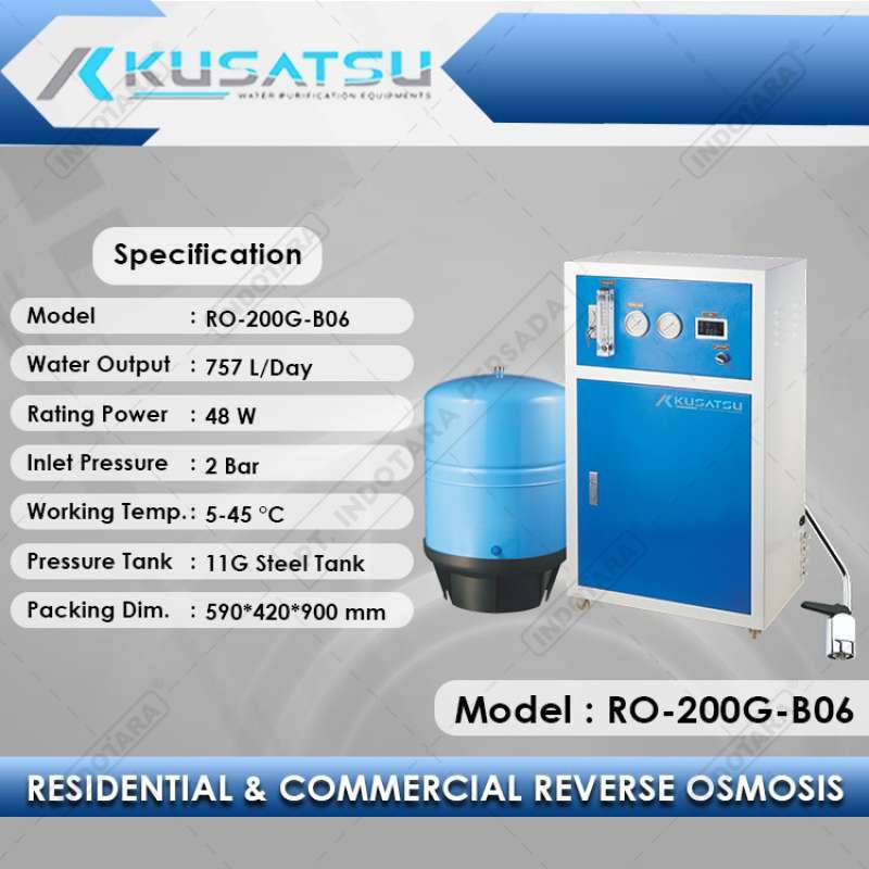 Jual Reverse Osmosis Ro-200g-b06 5-stages 757l 2bar Kusatsu Di Seller Pt Indotara Persada ...