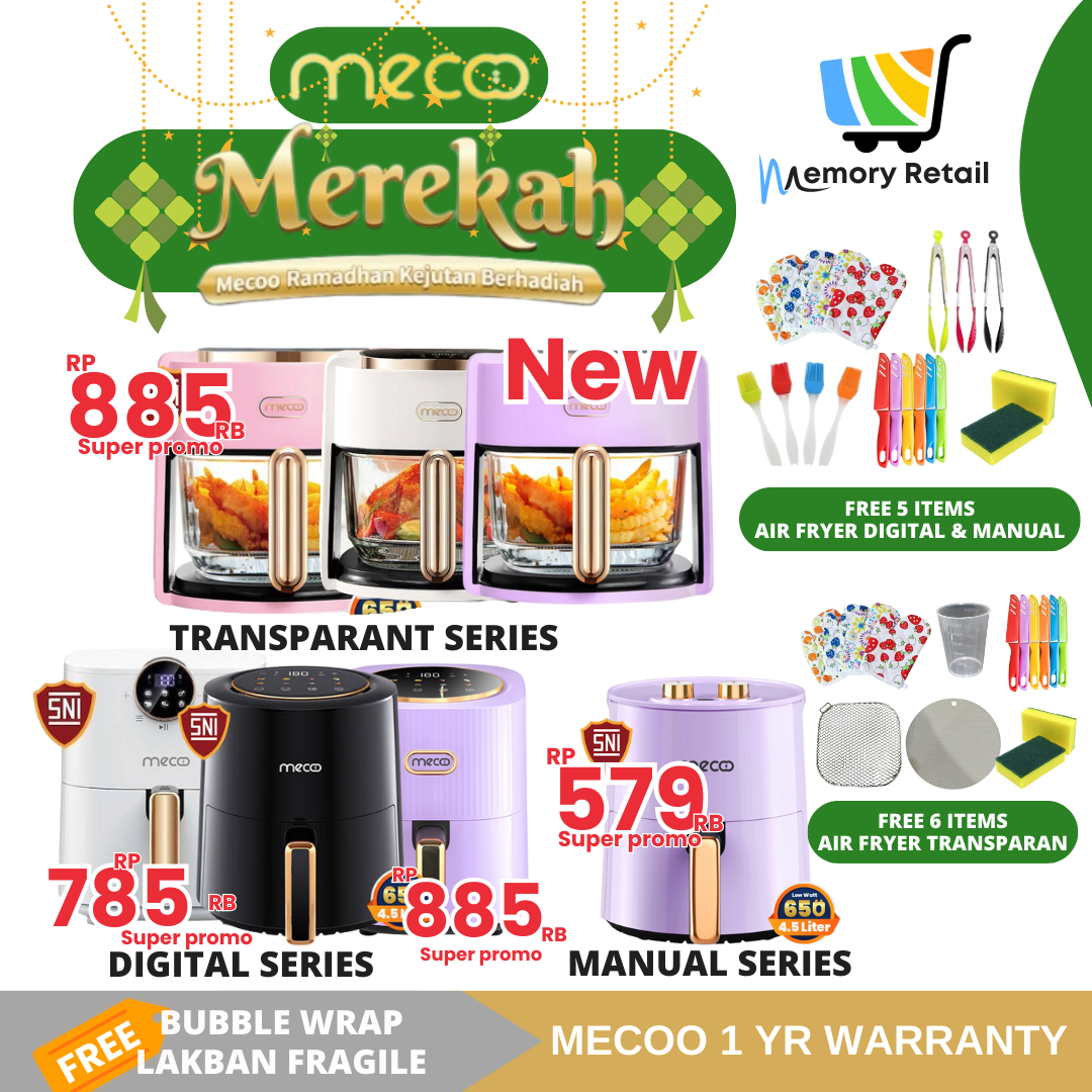 Jual Mecoo Air Fryer Digital Low Watt 4.5 - 5.5l Penggorengan Tanpa ...