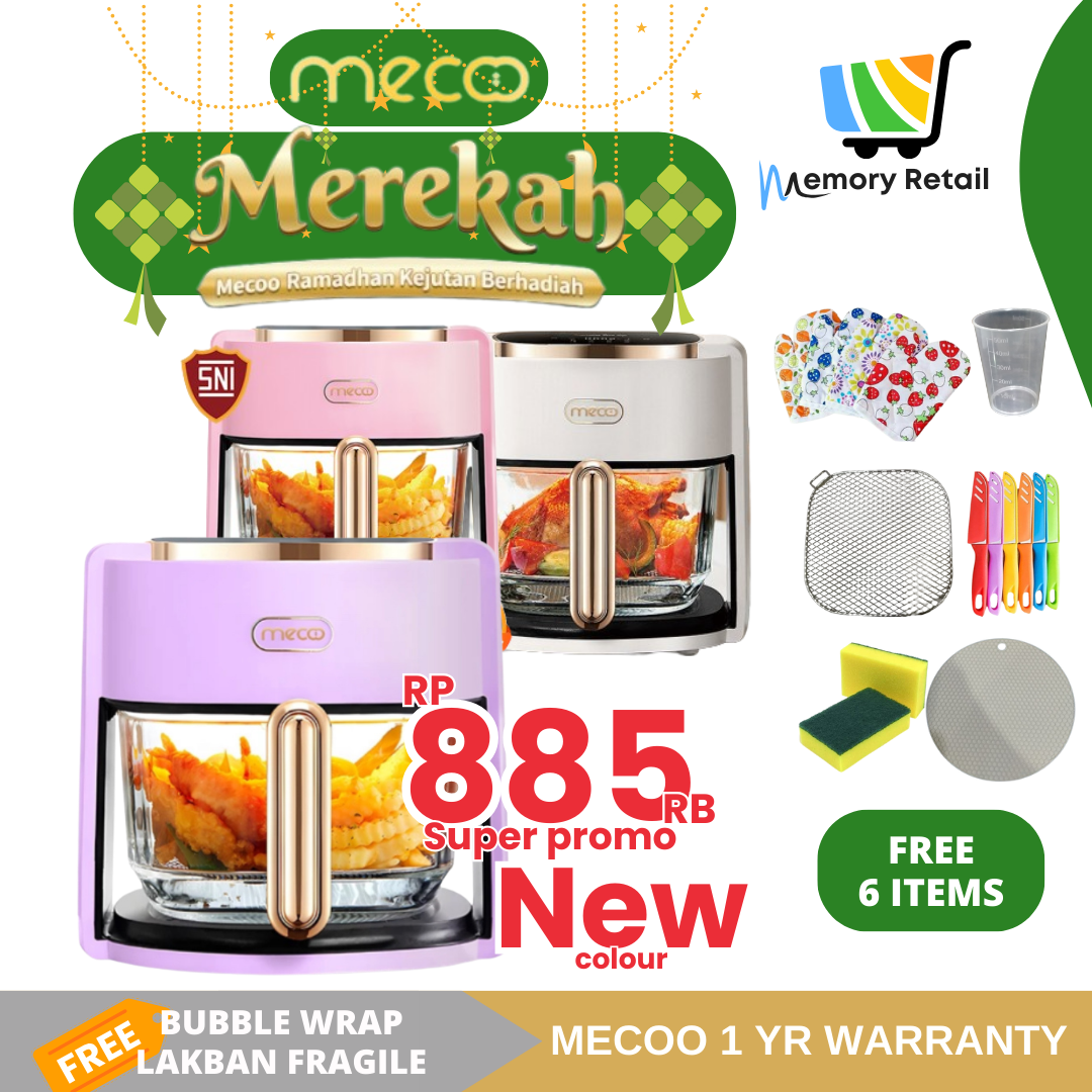 Jual Mecoo Air Fryer Digital Low Watt 4.5 - 5.5l Penggorengan Tanpa ...