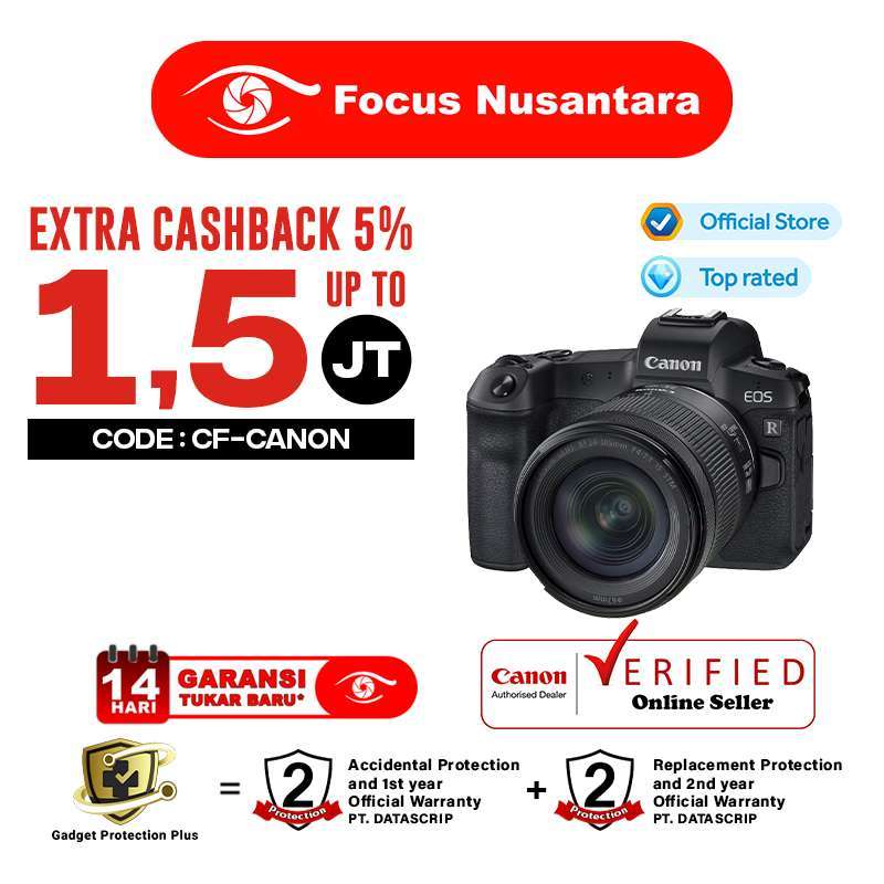 Promo Focus Nusantara Canon Digital Eos R With Lens 24-105mm Stm Diskon ...