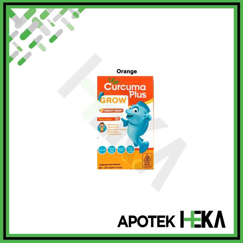 Jual Curcuma Plus Grow Tablet Hisap Isi 20 Tablet Di Seller Apotek Heka ...
