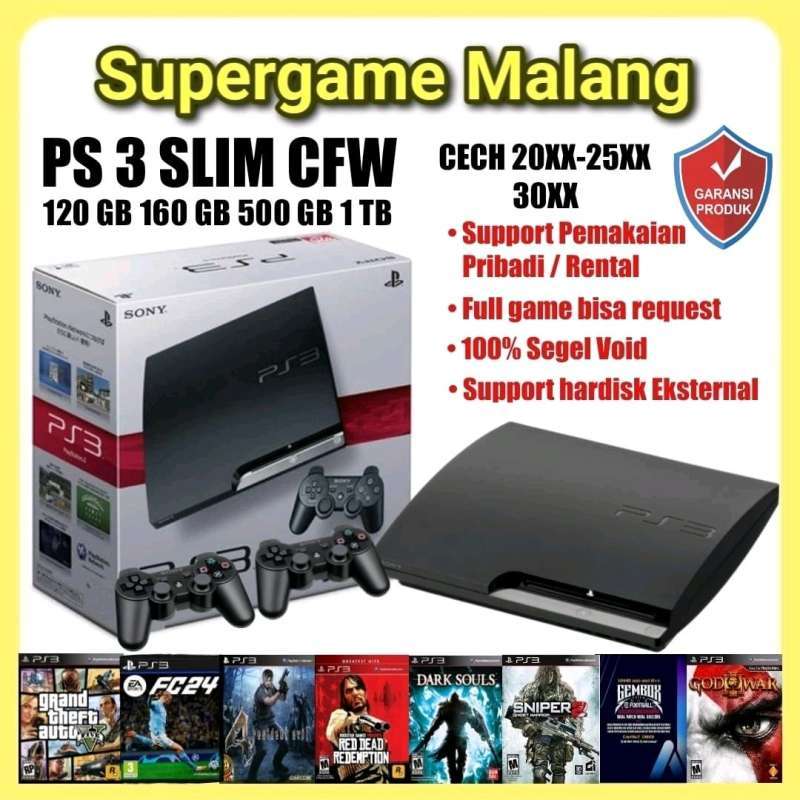 Daftar Harga Ps 3 Slim Multiman 🔥 Original & Spesifikasi Lengkap Juli 2025