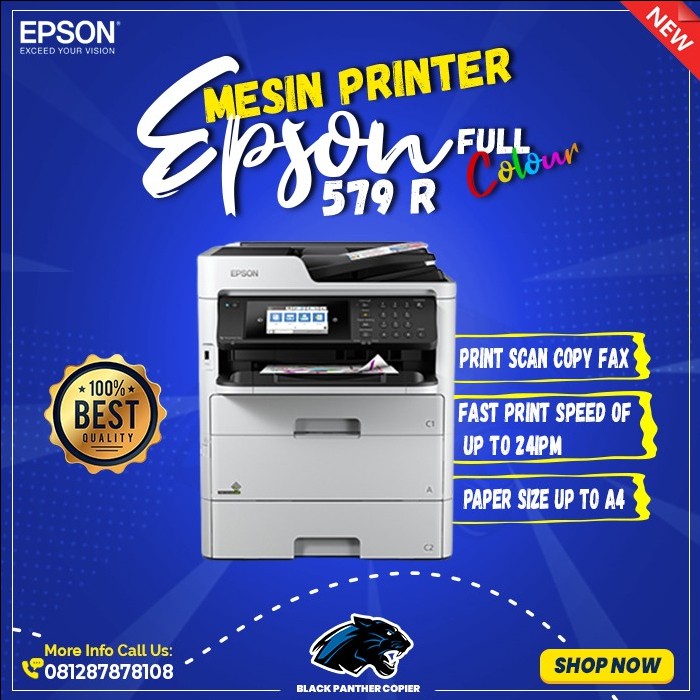Jual Printer Epson Wf C579 R Wi-fi Duplex Multifunction Printer Epson Wfc 579 R Di Seller Black ...