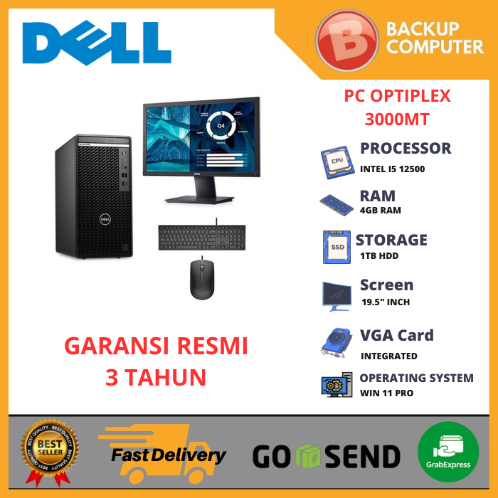 Jual Pc Desktop Dell Optiplex 3000mt I5 12500 W11 Pro Di Seller Backup Computer - Ancol, Kota ...