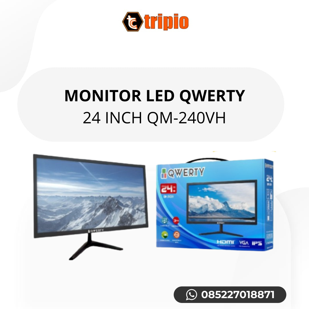 Jual Monitor Led Qwerty 24 Inch Qm-240vh Di Seller Tripio Computer ...