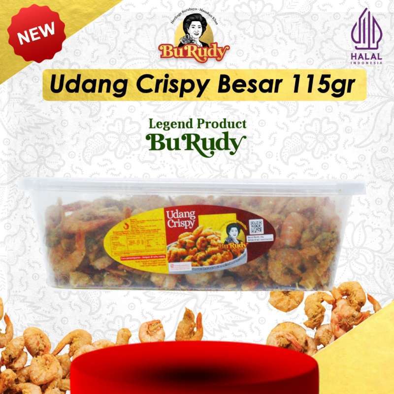 Promo Udang Crispy Besar Bu Rudy 115gr Kemasan Kotak - Camilan Oleh2 ...